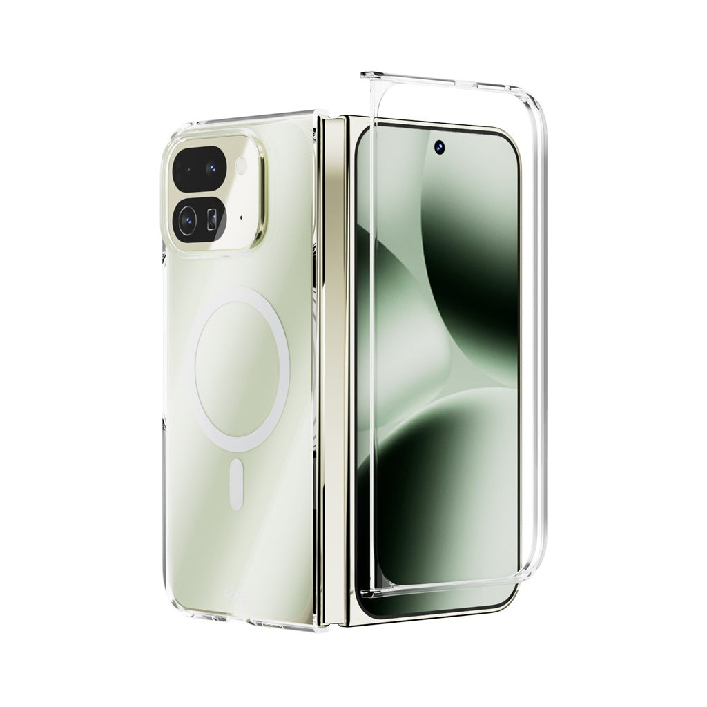 Google Pixel 10 Pro Fold - Abeel Magnetic Crystal Clear PC Hard Crysta ...