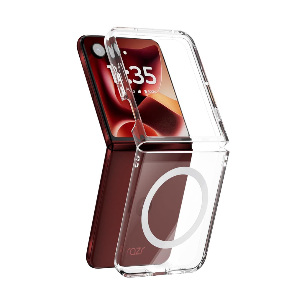 Motorola Razr 60 Ultra - Abeel Magnetic Crystal Clear PC Hard Crystal ...